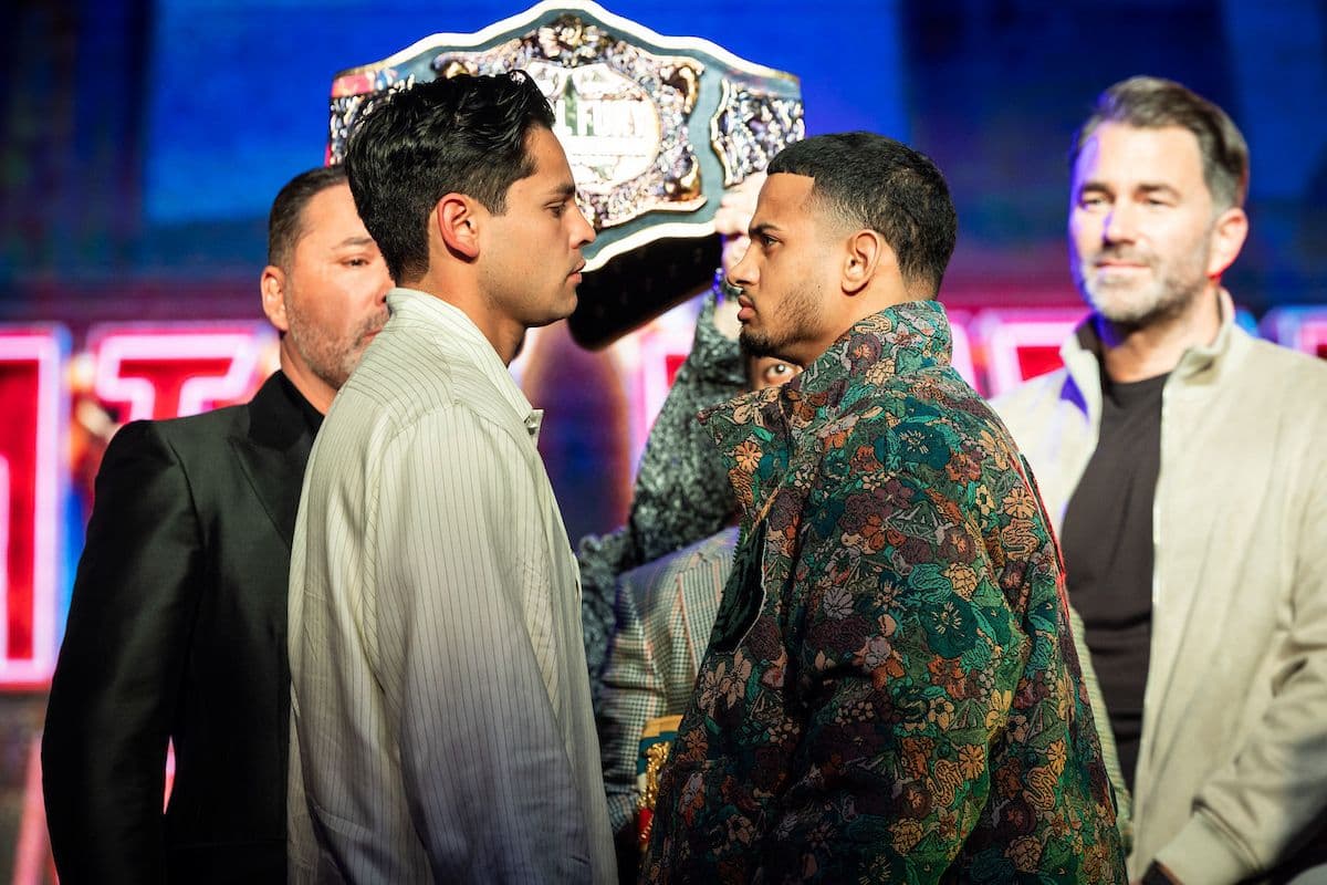 Photos: Ryan Garcia vs. Rolly Romero - Face To Face in Times Square