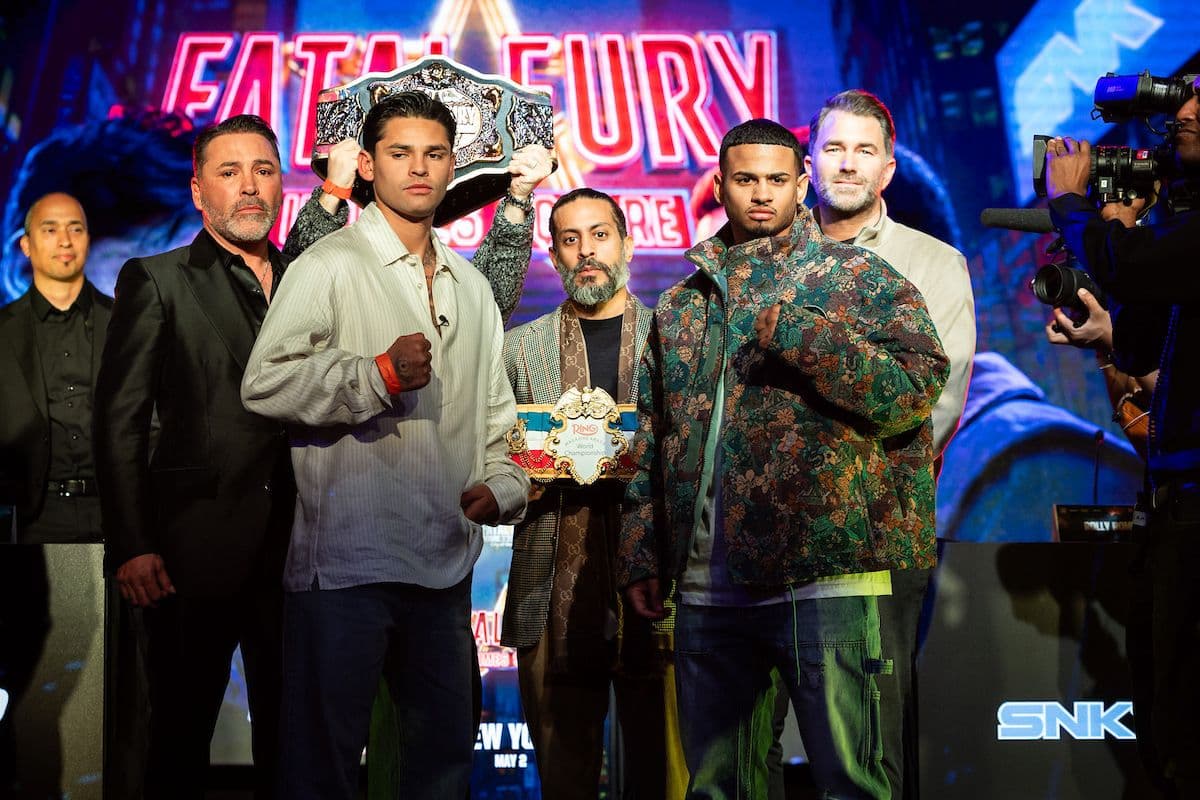 Photos: Ryan Garcia vs. Rolly Romero - Face To Face in Times Square