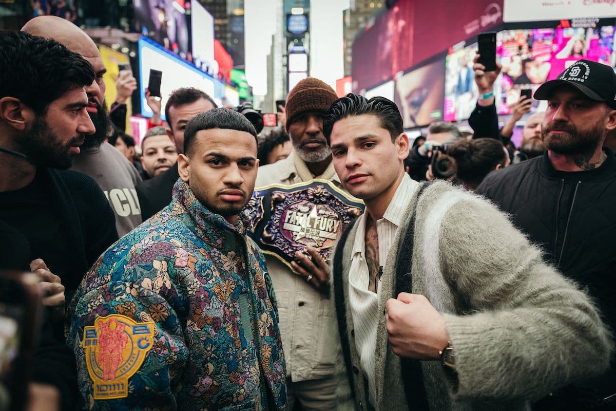 Photos: Ryan Garcia vs. Rolly Romero - Face To Face in Times Square