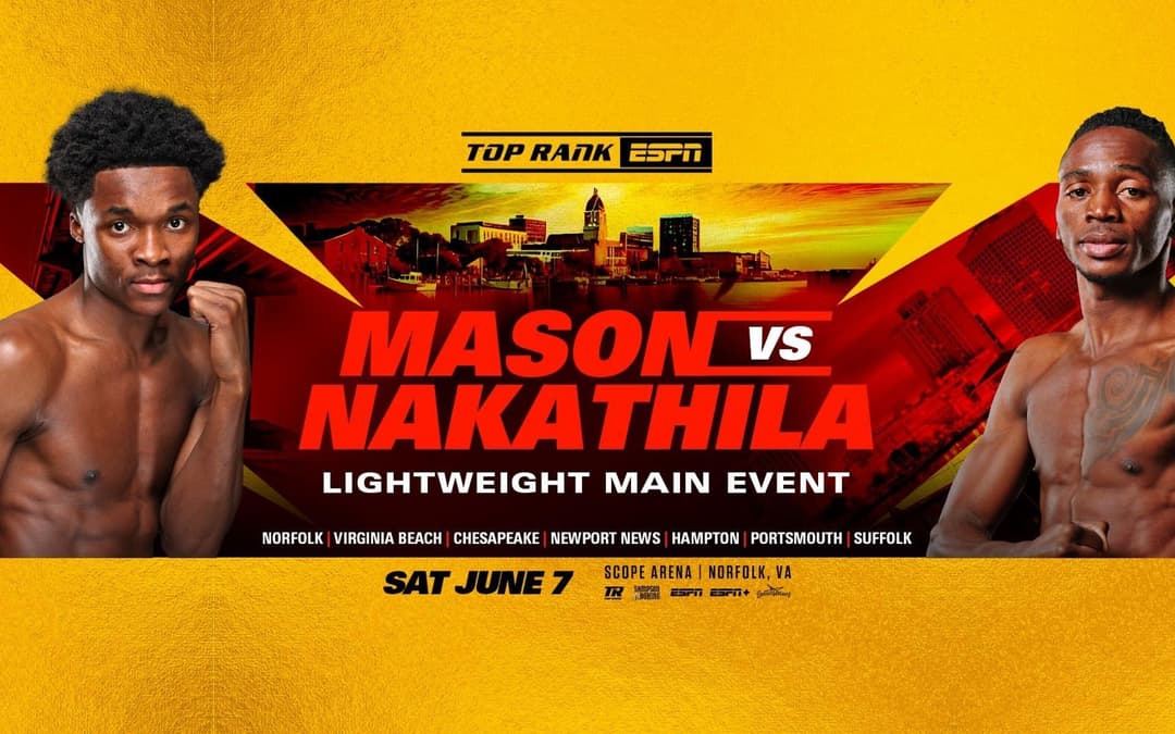 Abdullah Mason VS Jeremia Nakathila | Scope Arena, Norfolk, Norfolk, US ...